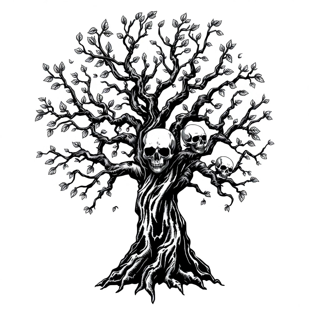 Best Gothic Tree Tattoo Generator | Vondy