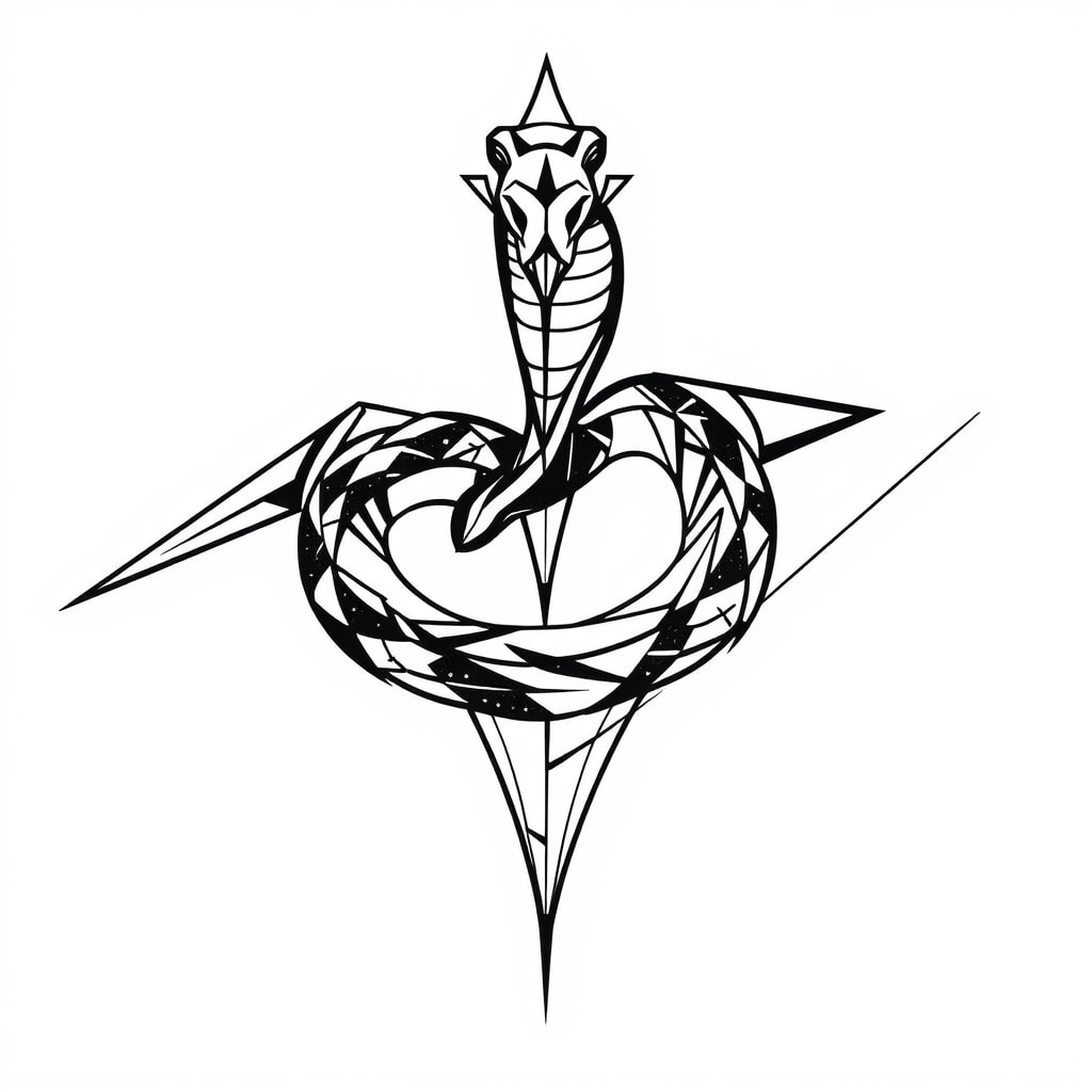 Best Abstract Snake Tattoo Generator | Vondy
