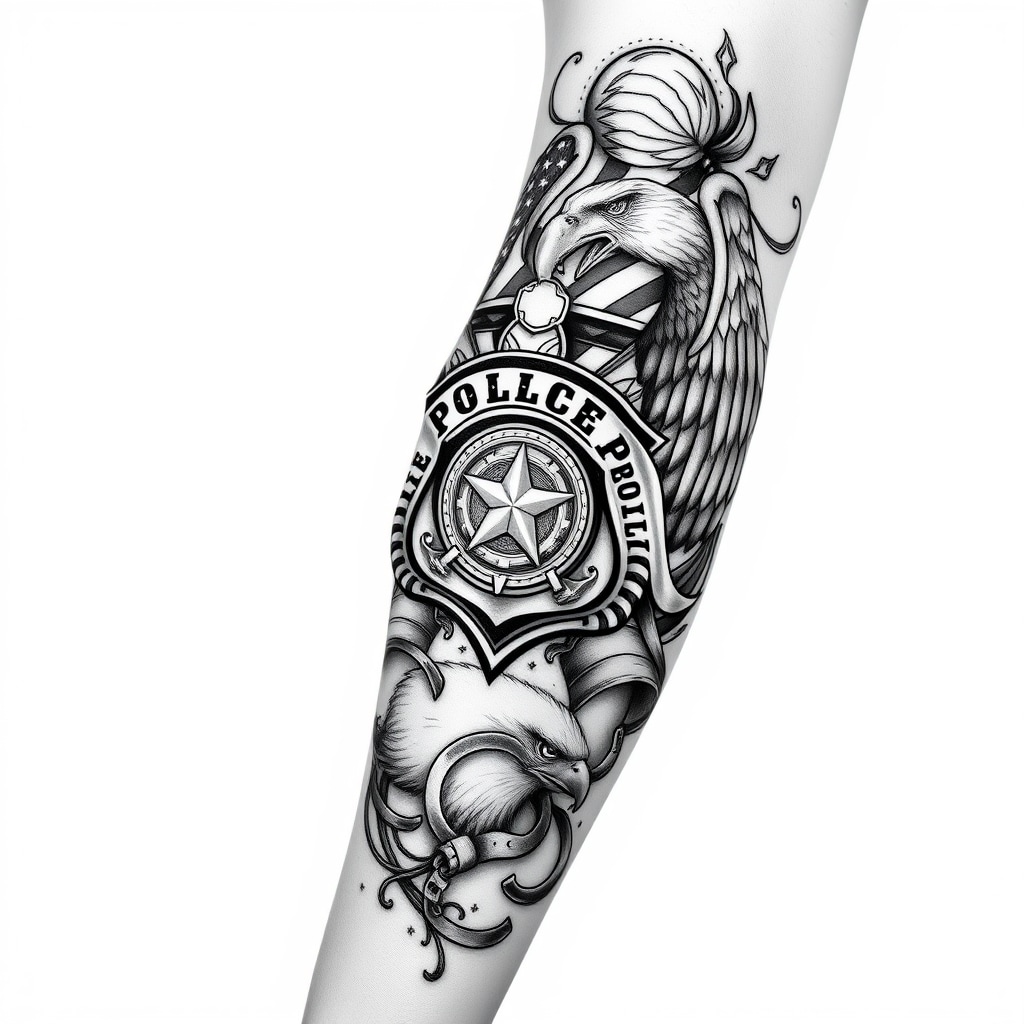 Best Sleeve Correctional Officer Tattoo Ideas | Vondy