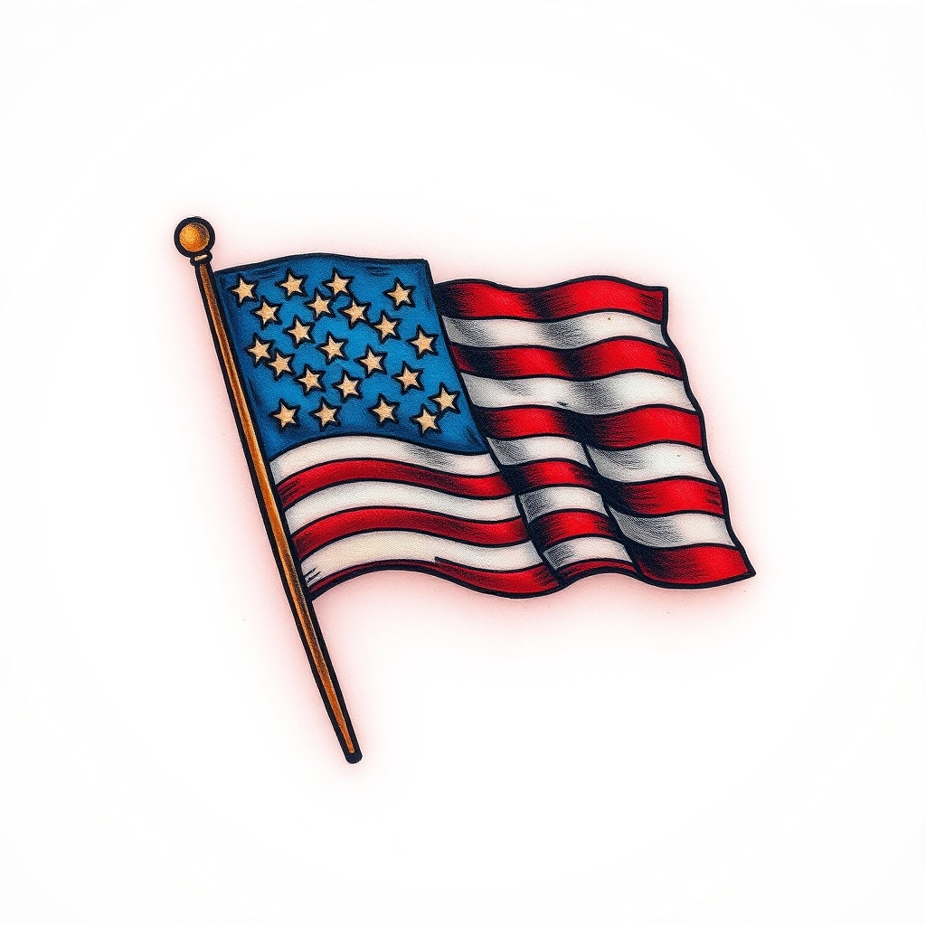 Best Small American Flag Tattoo Ideas | Vondy