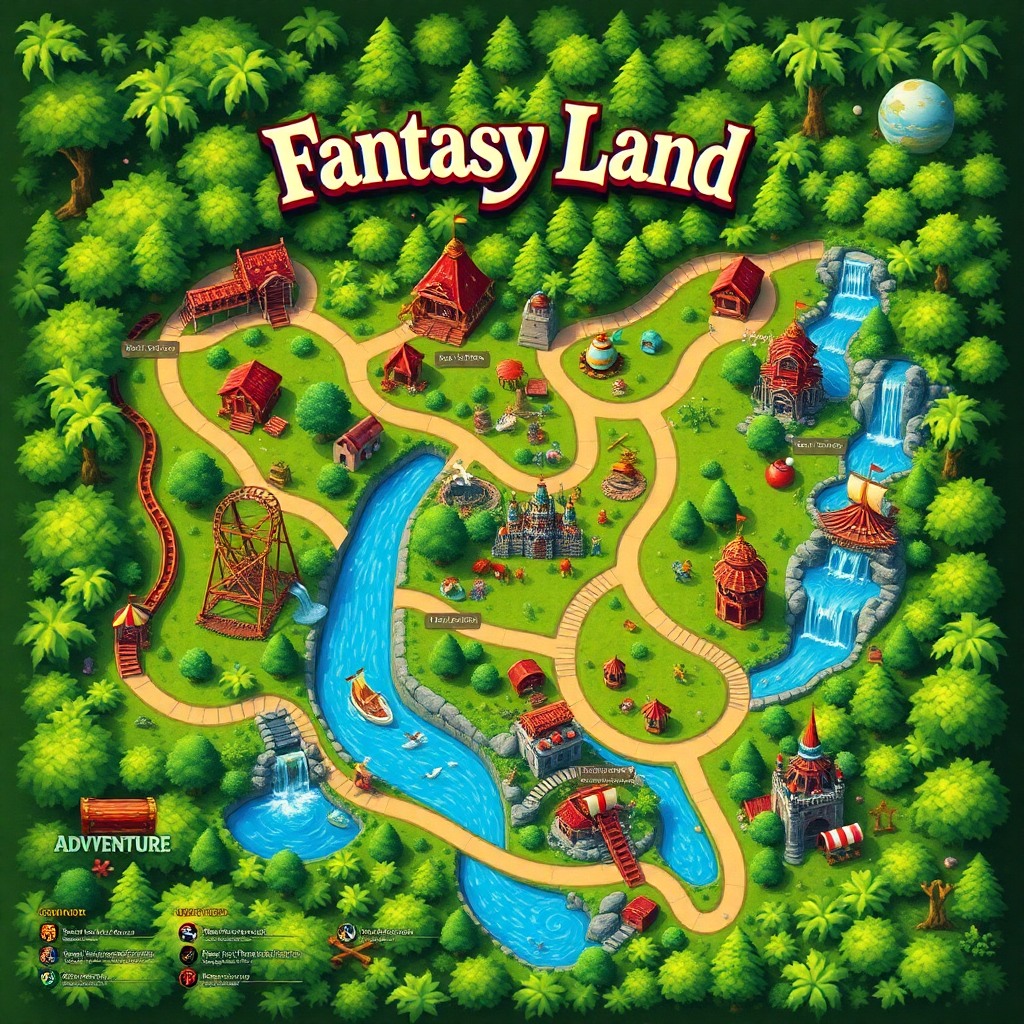 Best Theme Park Map Illustration Generator | Vondy Best Theme Park Map Illustration Generator | Vondy