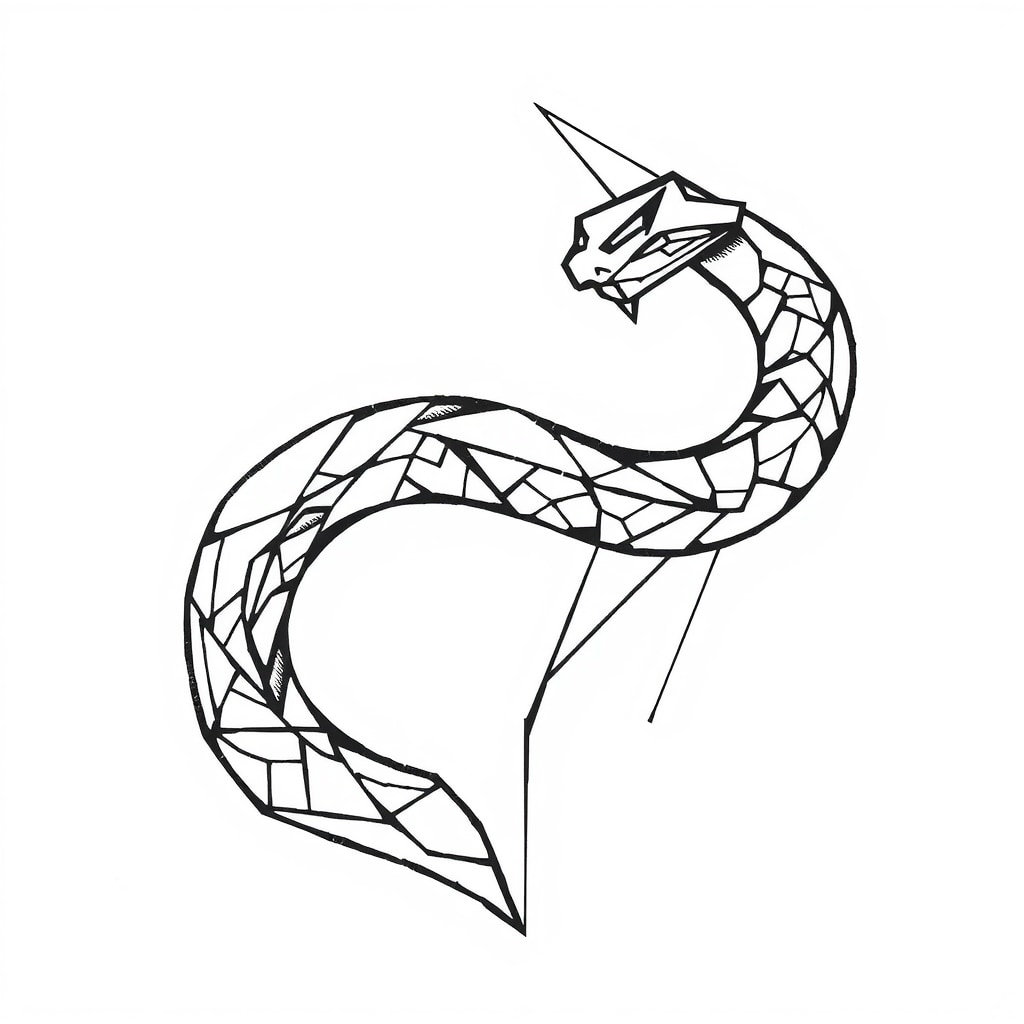 Best Abstract Snake Tattoo Generator | Vondy