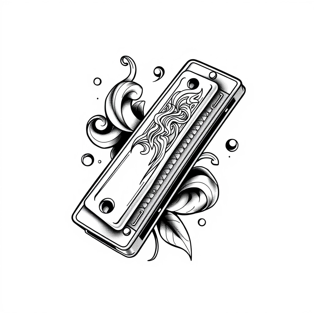 Best Harmonica Tattoo Ideas | Vondy