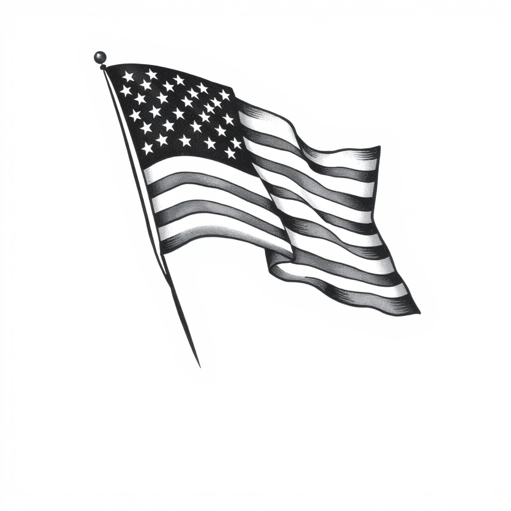Best Small American Flag Tattoo Ideas | Vondy