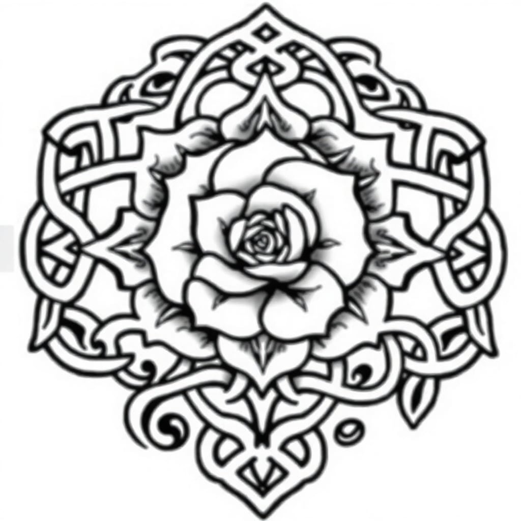 Best Celtic Rose Tattoo Generator | Vondy