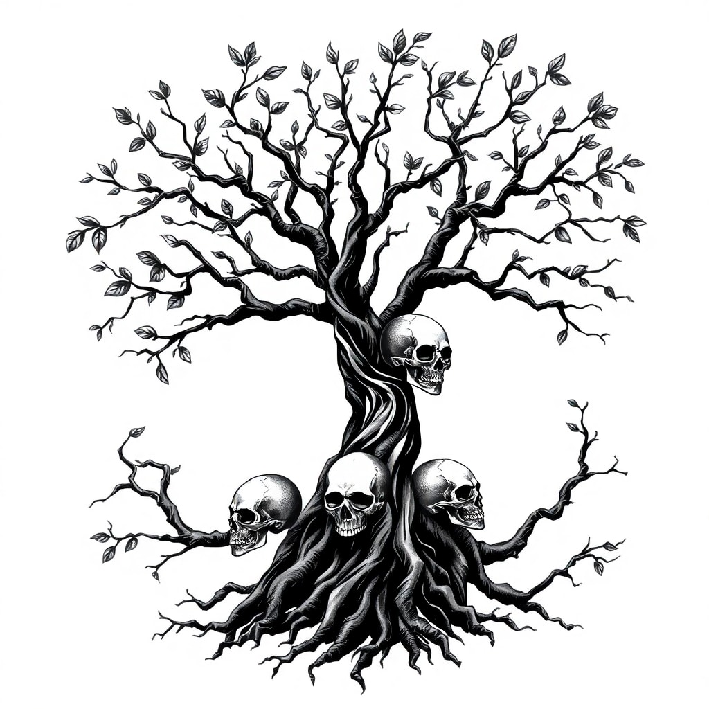 Best Gothic Tree Tattoo Generator | Vondy