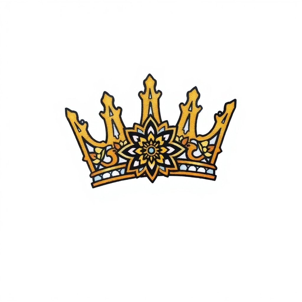 Best Mandala Crown Tattoo Generator | Vondy