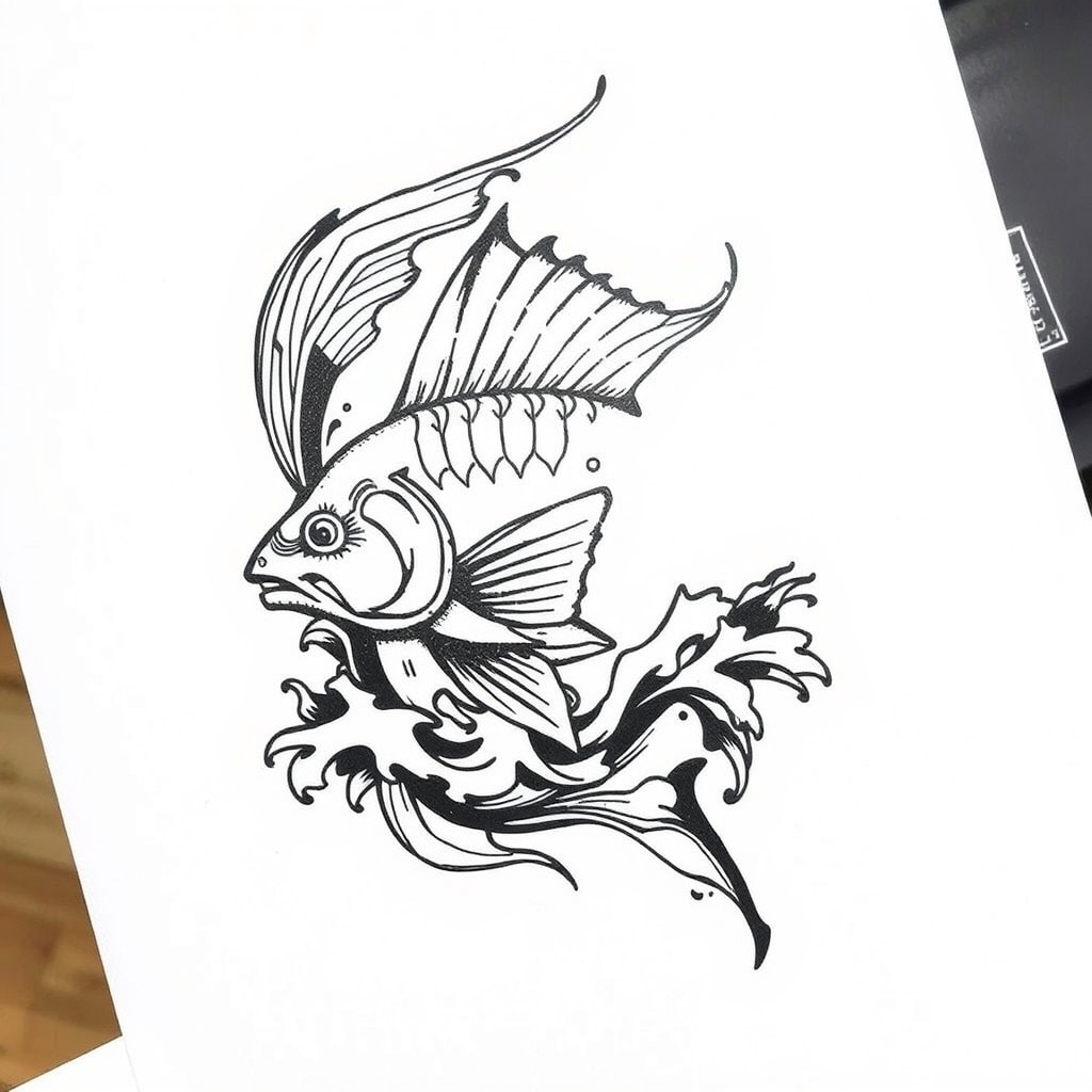 Best Sketch Fish Tattoo Generator | Vondy