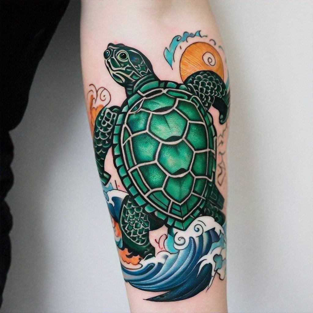 Best Neo-Japanese Turtle Tattoo Generator | Vondy