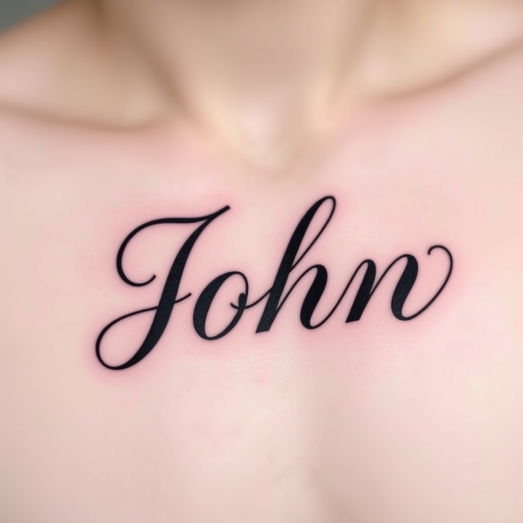 Best Chest Tattoo Lettering Ideas | Vondy