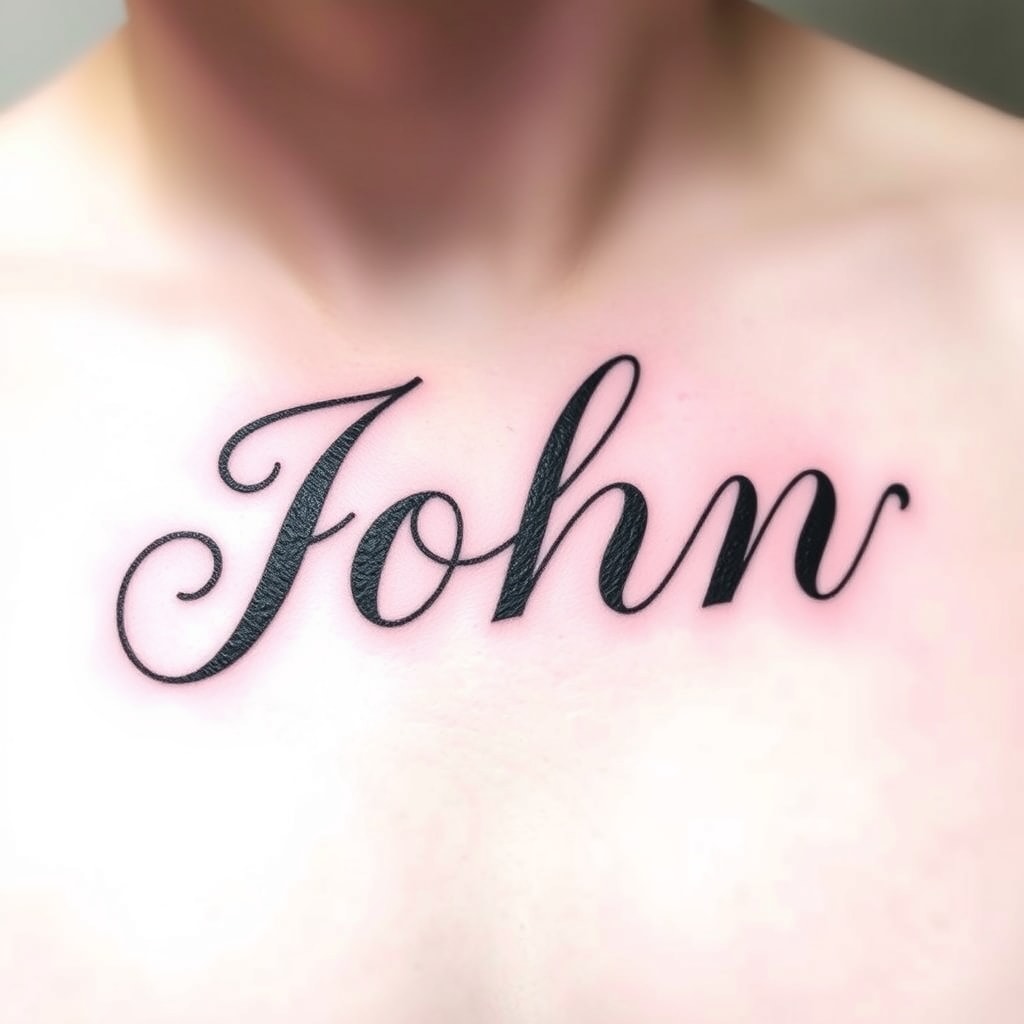 Best Chest Tattoo Lettering Ideas | Vondy