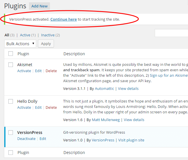 VersionPress 1.0 Walkthrough · Blog · VersionPress