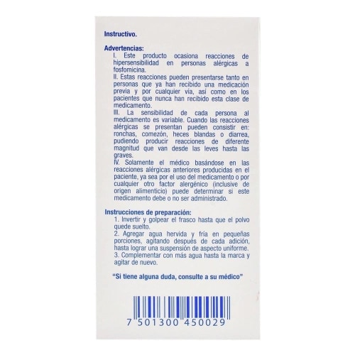 Fossin Fosfomicina 250 mg / 5 ml suspensión polvo para 60 ml | Bodega ... Fossin Fosfomicina 250 mg / 5 ml suspensión polvo para 60 ml | Bodega ...