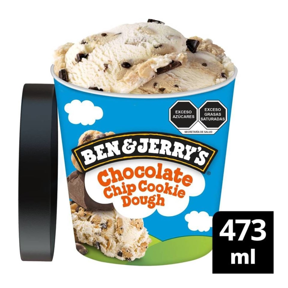 Helado de crema de leche Ben & Jerry´s chocolate chip cookie dough 473 ... Helado de crema de leche Ben & Jerry´s chocolate chip cookie dough 473 ...