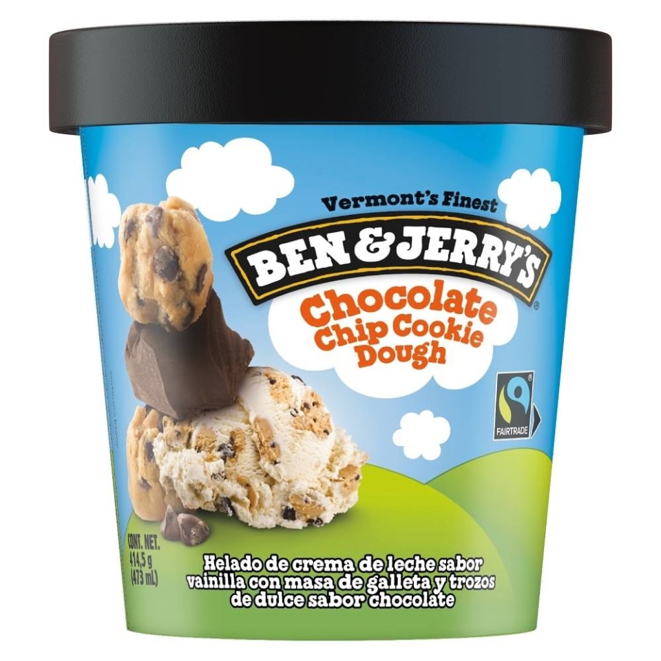Helado de crema de leche Ben & Jerry´s chocolate chip cookie dough 473 ... Helado de crema de leche Ben & Jerry´s chocolate chip cookie dough 473 ...