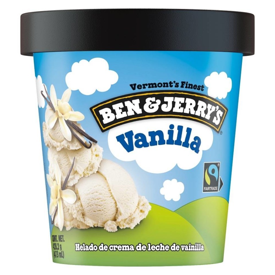 Helado de crema de leche Ben & Jerry's vainilla 473 ml | Walmart Helado de crema de leche Ben & Jerry's vainilla 473 ml | Walmart
