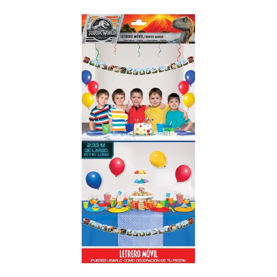 Letrero Granmark Movil Jurassic World 2 pzas | Walmart