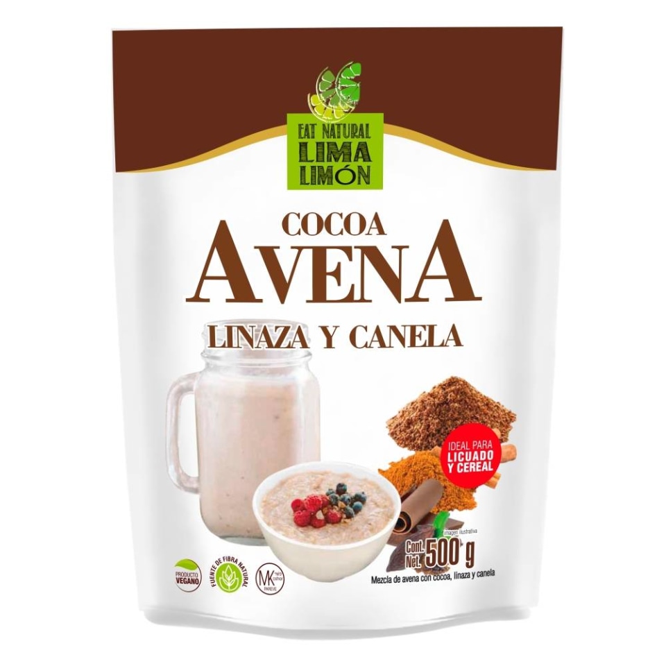 Mezcla de avena Eat Natural Lima Limón Lima Limón con cocoa, linaza y ... Mezcla de avena Eat Natural Lima Limón Lima Limón con cocoa, linaza y ...
