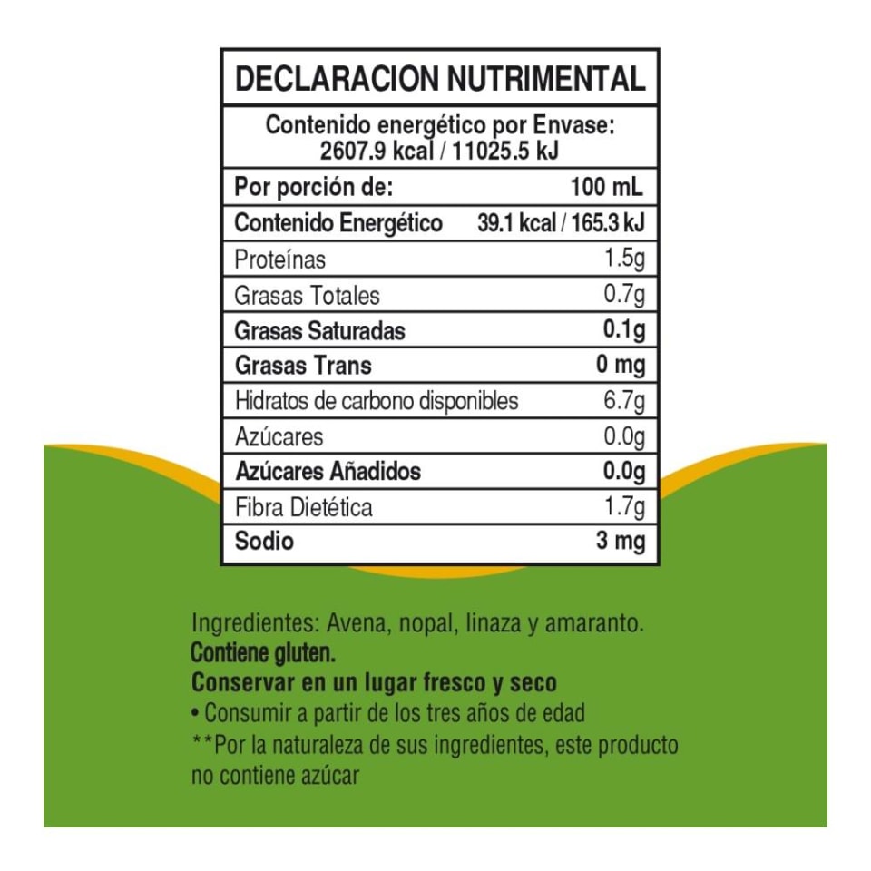 Avena Eat Natural Lima Limón nopal linaza y amaranto 500 g | Walmart Avena Eat Natural Lima Limón nopal linaza y amaranto 500 g | Walmart
