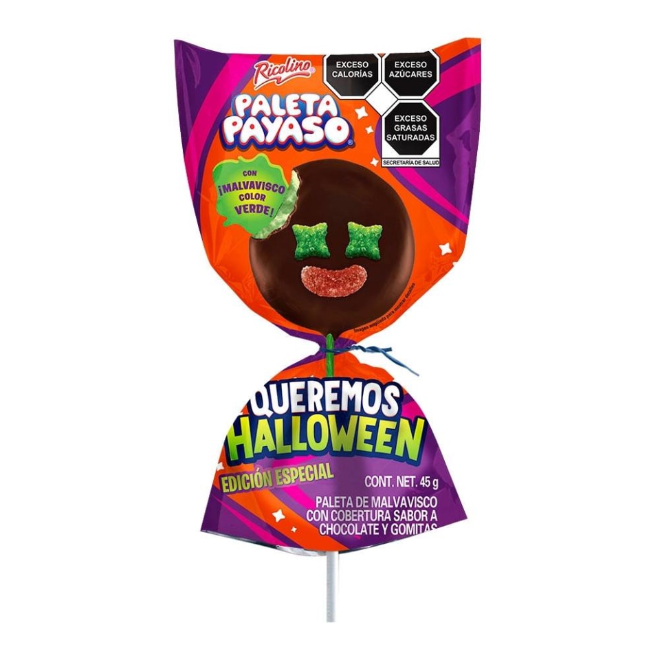 Paleta payaso Ricolino Halloween 45 g | Walmart Paleta payaso Ricolino Halloween 45 g | Walmart