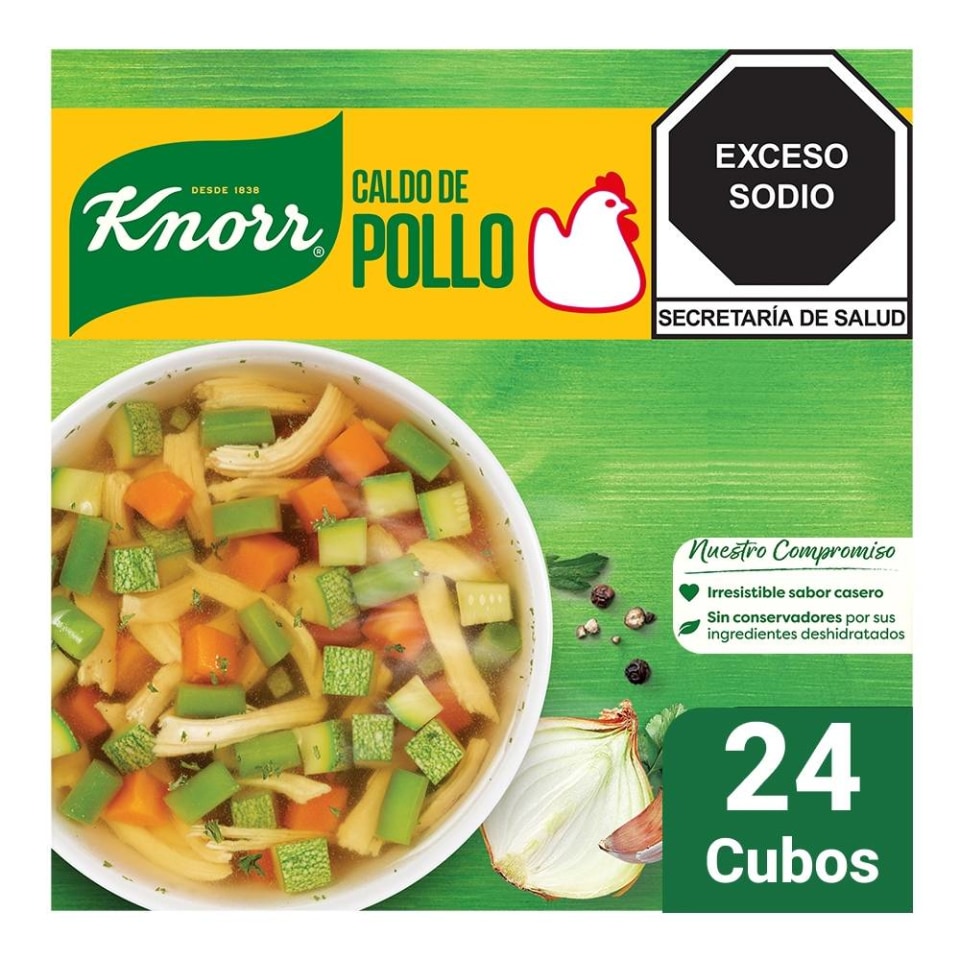 Caldo De Pollo Knorr 24 Cubos De 105 G Cu Walmart