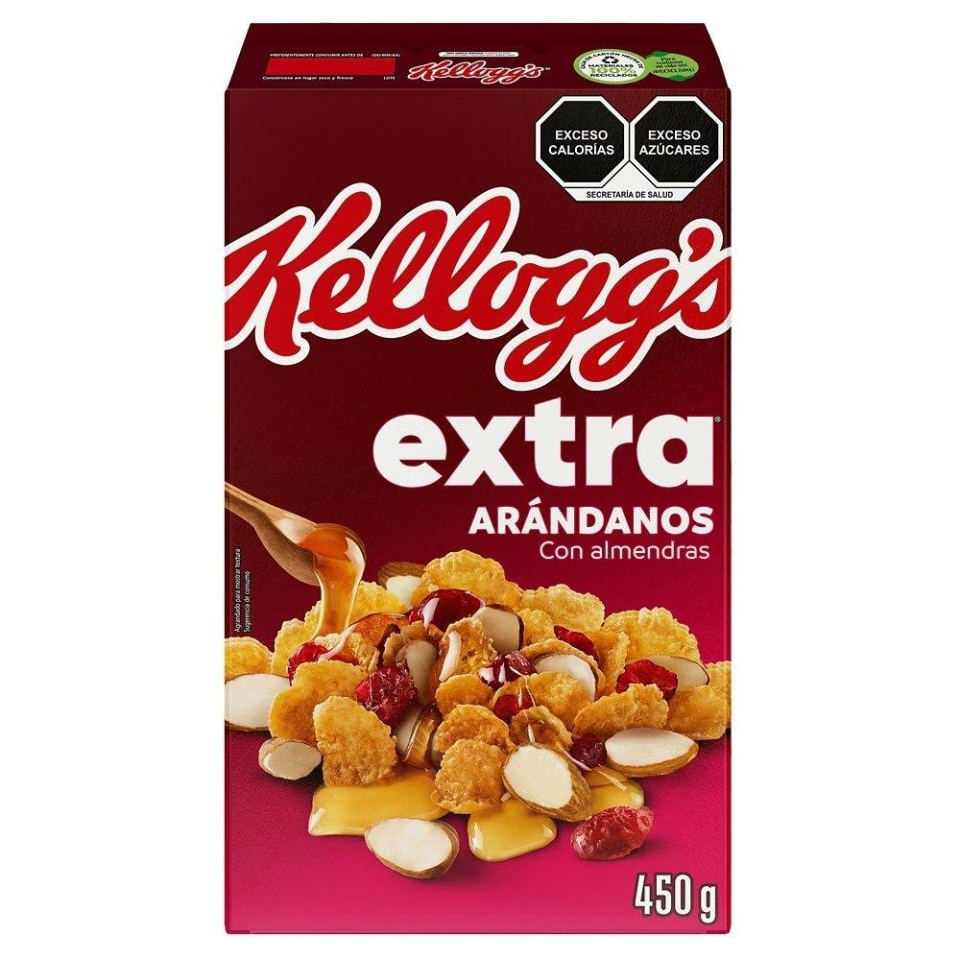 Cereal Kellogg's Extra arándanos con almendras 450 g | Walmart