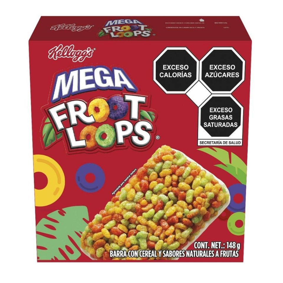 Barra con cereal Kellogg's Froot Loops mega sabor a frutas 148 g | Walmart Barra con cereal Kellogg's Froot Loops mega sabor a frutas 148 g | Walmart