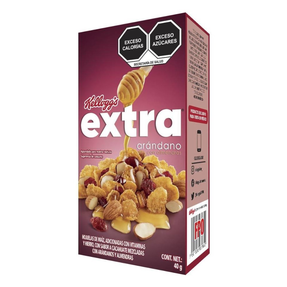 Cereal Kellogg´s Extra arándano 40 g | Walmart Cereal Kellogg´s Extra arándano 40 g | Walmart