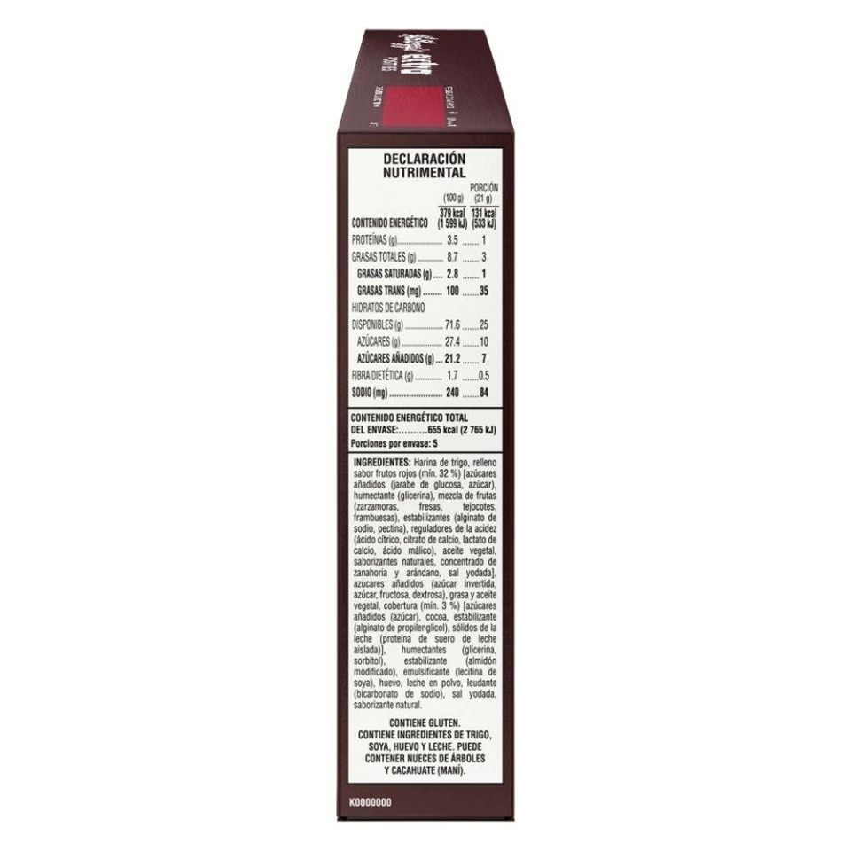 Barra suave Kellogg's Extra sabor a frutos rojos de 175 g | Walmart Barra suave Kellogg's Extra sabor a frutos rojos de 175 g | Walmart