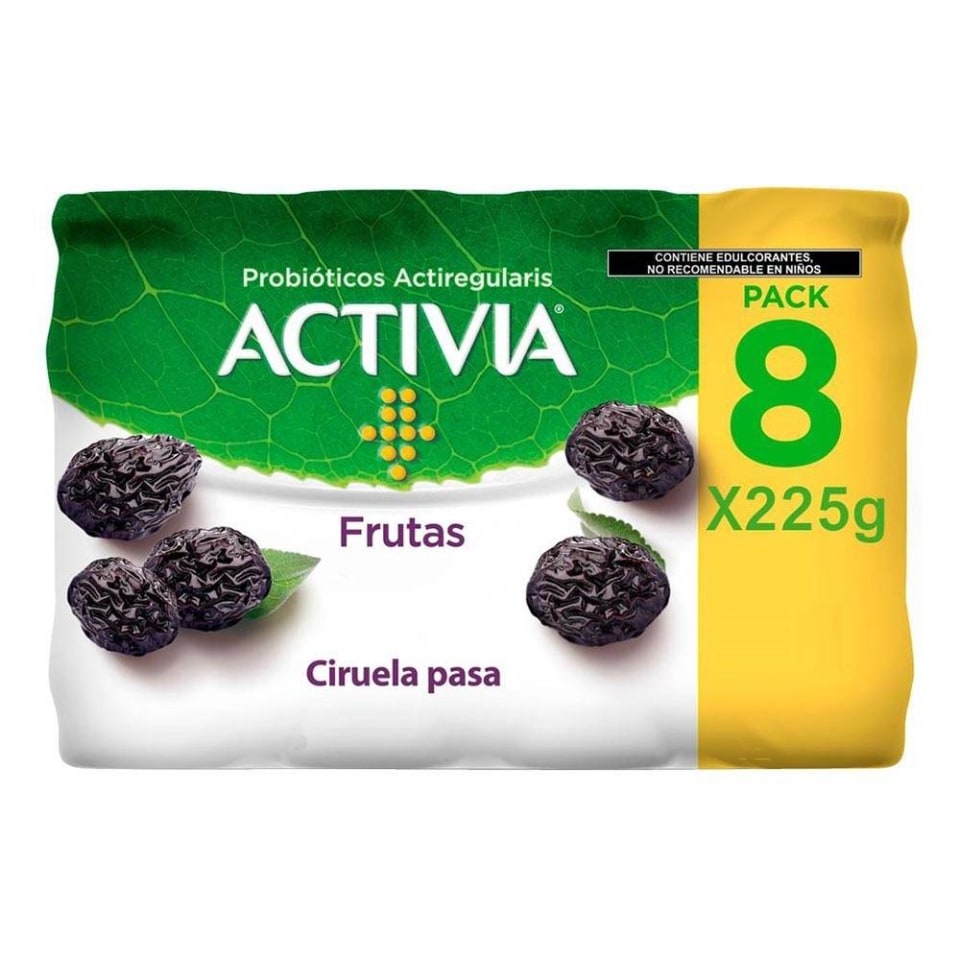 Alimento lácteo fermentado Activia ciruela pasa 8 pzas de 225 g c/u ... Alimento lácteo fermentado Activia ciruela pasa 8 pzas de 225 g c/u ...
