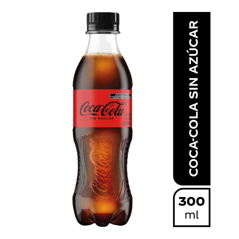 Refresco Coca Cola sin azúcar de 300 ml | Walmart