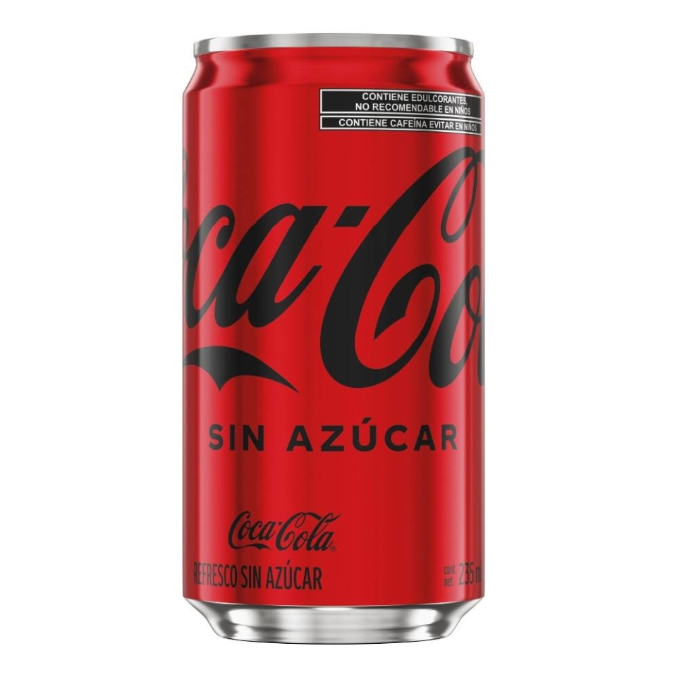 Refresco Coca Cola sin azúcar lata de 235 ml | Walmart Refresco Coca Cola sin azúcar lata de 235 ml | Walmart