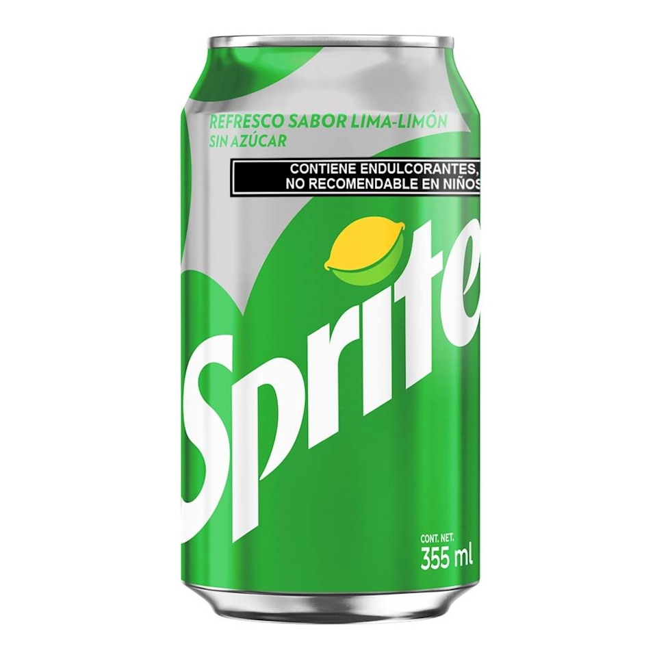 Refresco Sprite lima limón sin azúcar 355 ml | Walmart