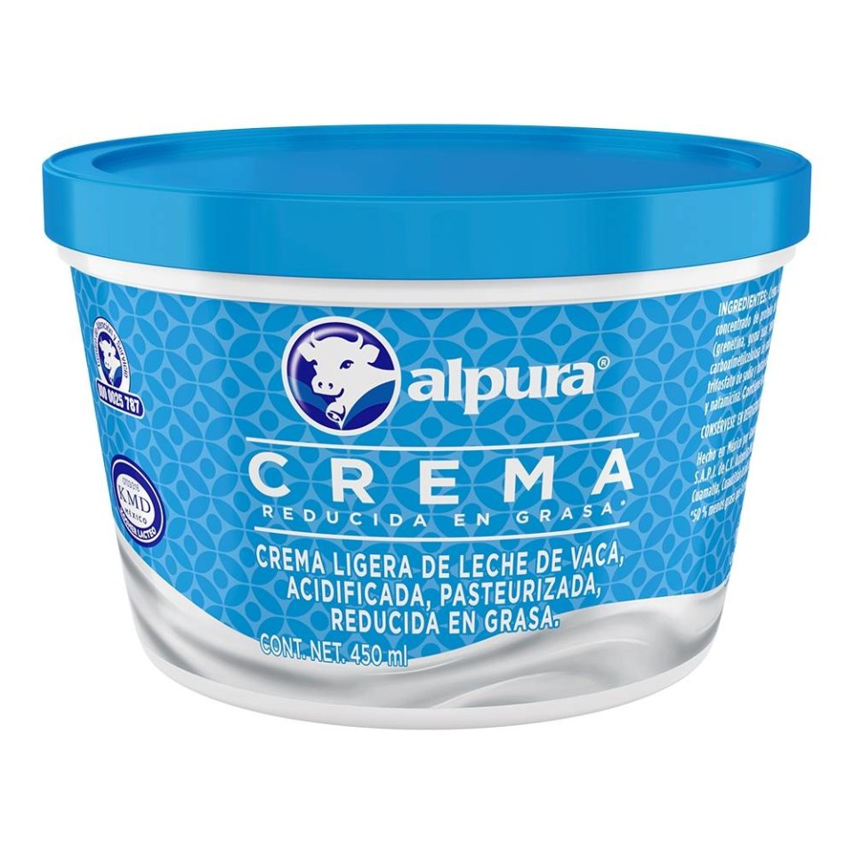 Crema Alpura reducida en grasa 450 ml | Walmart Crema Alpura reducida en grasa 450 ml | Walmart