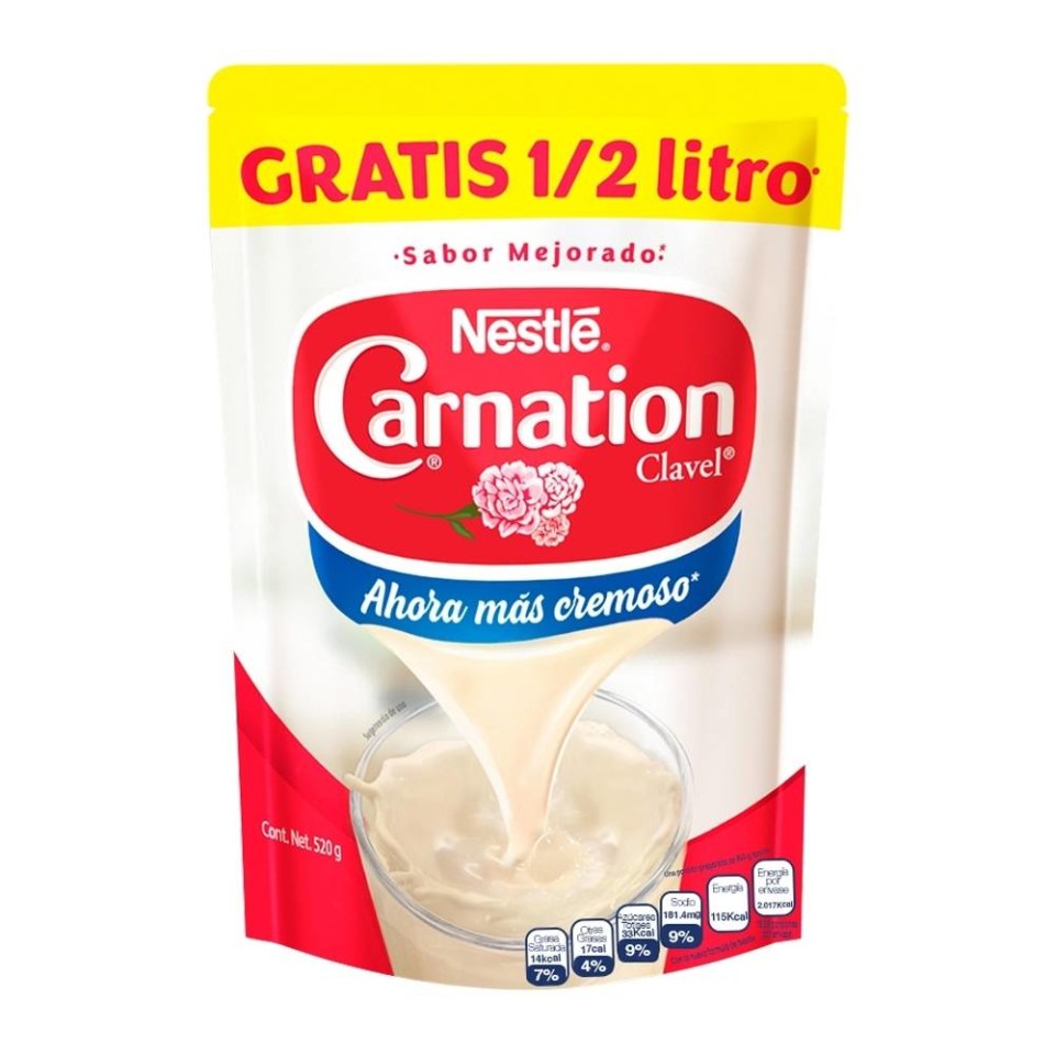 Leche En Polvo Nestlé Carnation Clavel 520 G Walmart