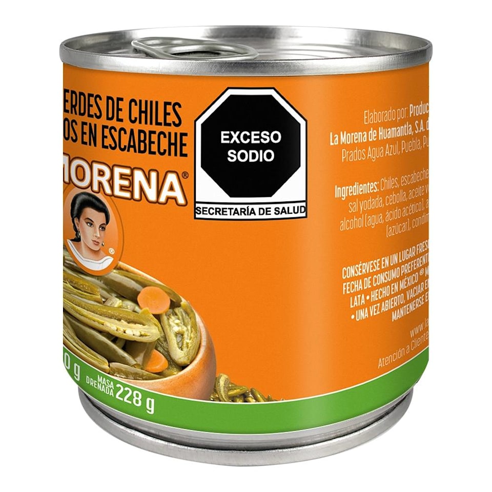 Rajas verdes La Morena de chile jalapeño en escabeche 380 g | Walmart Rajas verdes La Morena de chile jalapeño en escabeche 380 g | Walmart