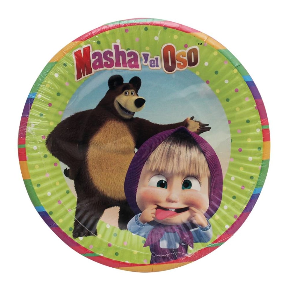 Plato pastelero Dipak Masha y el Oso 10 pzas | Walmart Plato pastelero Dipak Masha y el Oso 10 pzas | Walmart
