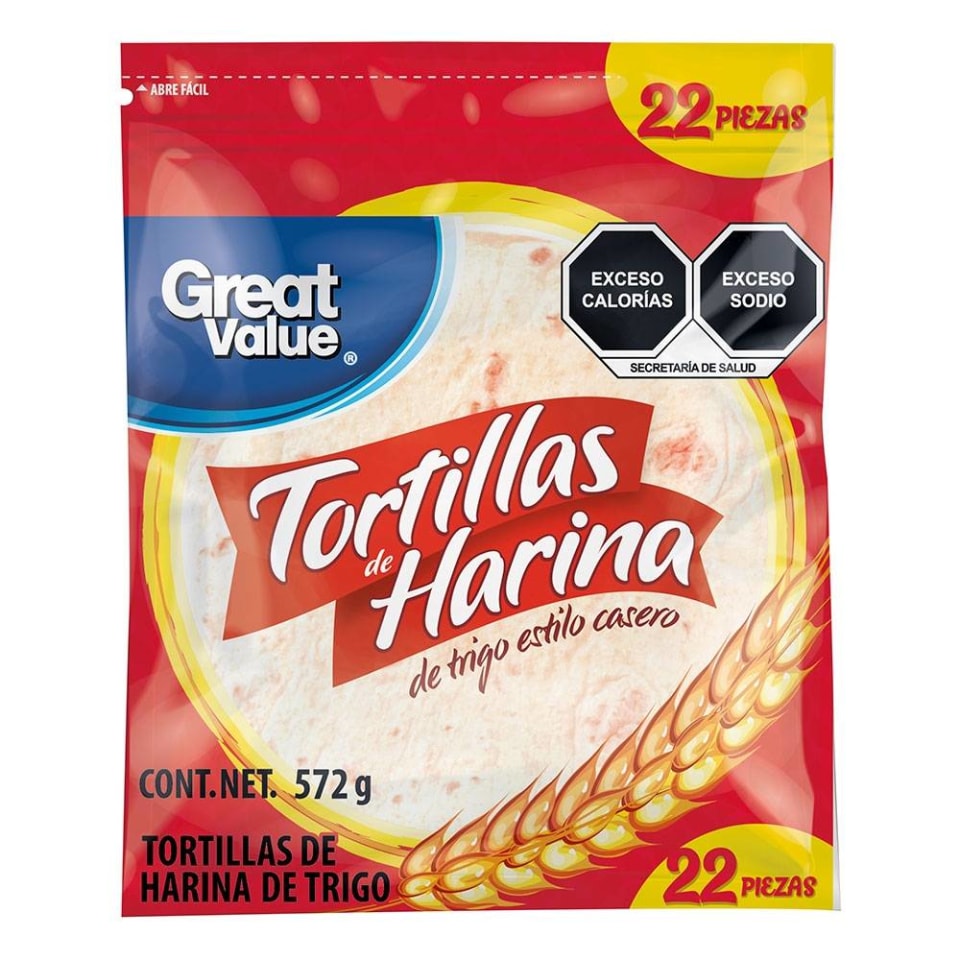 Tortillas Great Value de harina de trigo 572g | Walmart Tortillas Great Value de harina de trigo 572g | Walmart