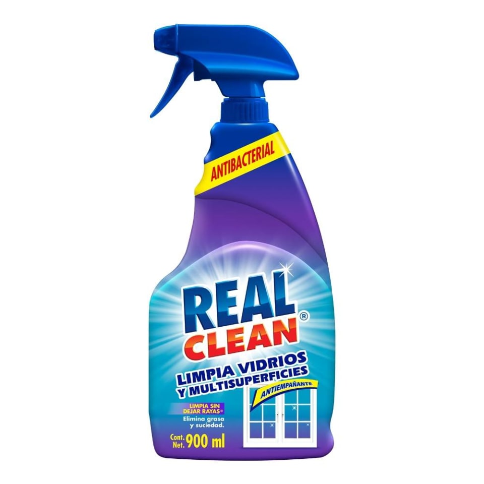 Limpia vidrios Real Clean multiusos 900 ml | Walmart Limpia vidrios Real Clean multiusos 900 ml | Walmart