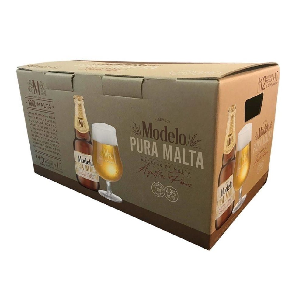 Cerveza Modelo pura malta 12 botellas de 355 ml c/u + 1 copa | Walmart Cerveza Modelo pura malta 12 botellas de 355 ml c/u + 1 copa | Walmart
