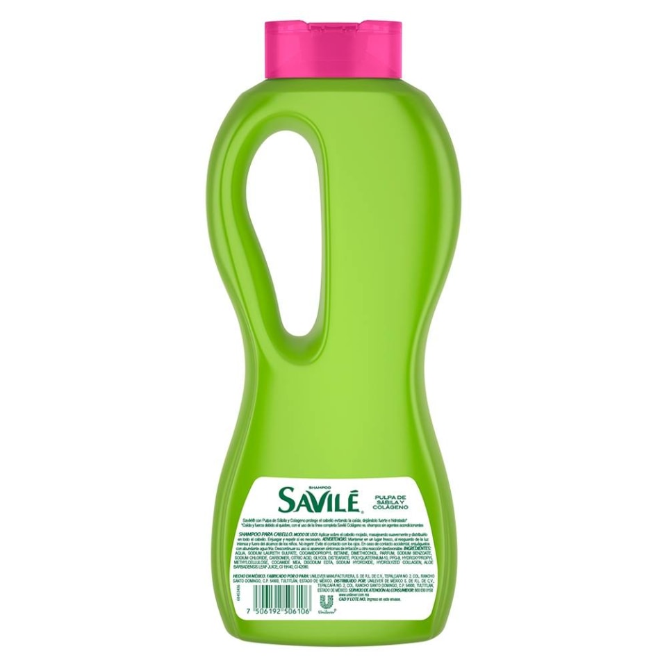Shampoo Savilé control caída pulpa de sábila y colágeno 750 ml | Walmart Shampoo Savilé control caída pulpa de sábila y colágeno 750 ml | Walmart