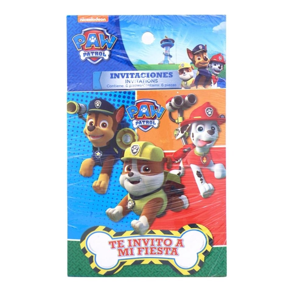 Invitaciones Granmark Paw Patrol 6 pzas | Walmart Invitaciones Granmark Paw Patrol 6 pzas | Walmart