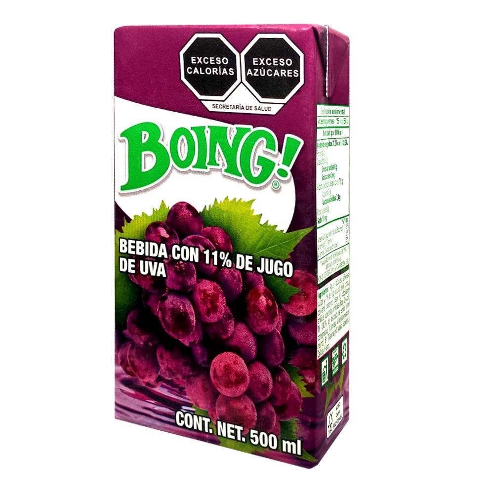 Bebida Boing 11% de jugo de uva 500 ml | Bodega Aurrera en línea Bebida Boing 11% de jugo de uva 500 ml | Bodega Aurrera en línea