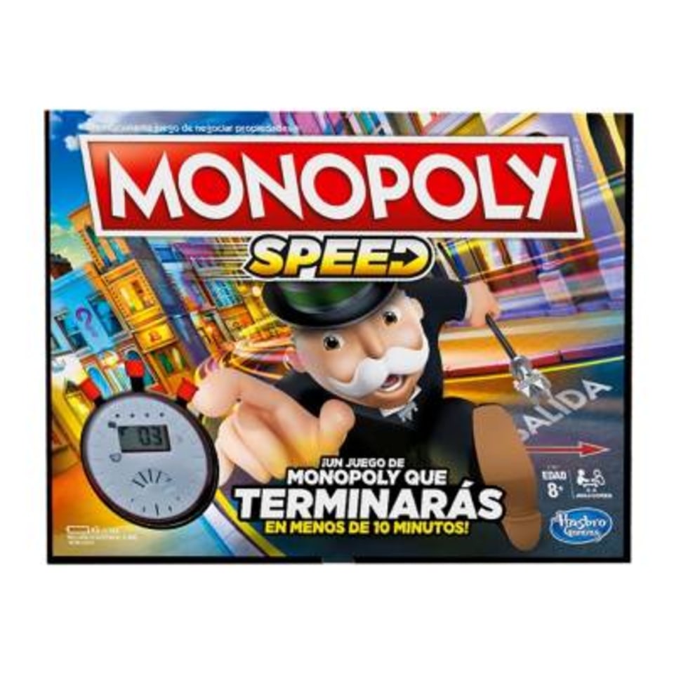 Juego de Mesa Hasbro Monopoly Speed | Walmart Juego de Mesa Hasbro Monopoly Speed | Walmart