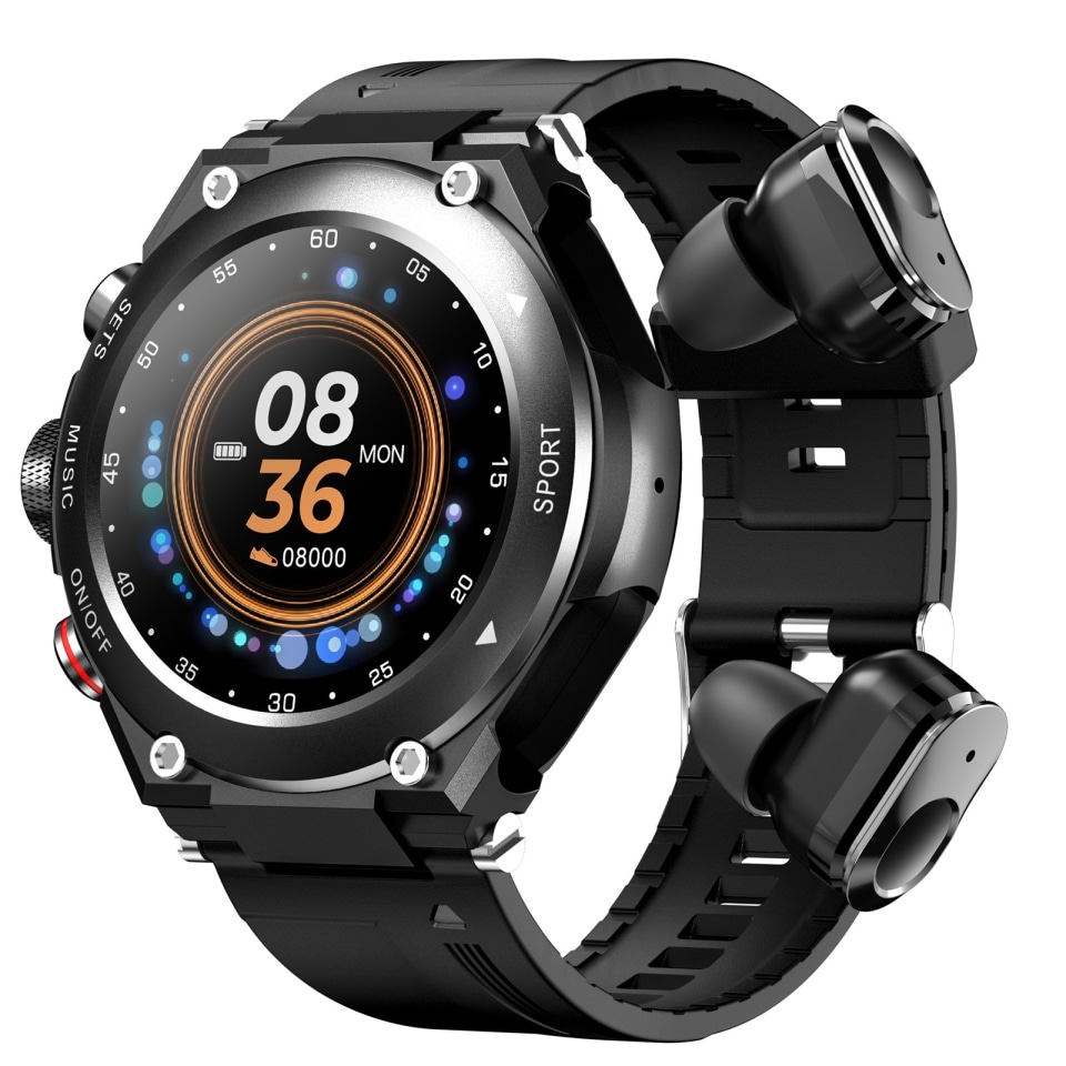 Reloj inteligente con Audífonos inalámbricos Pulsera de actividad 2 en ... Reloj inteligente con Audífonos inalámbricos Pulsera de actividad 2 en ...
