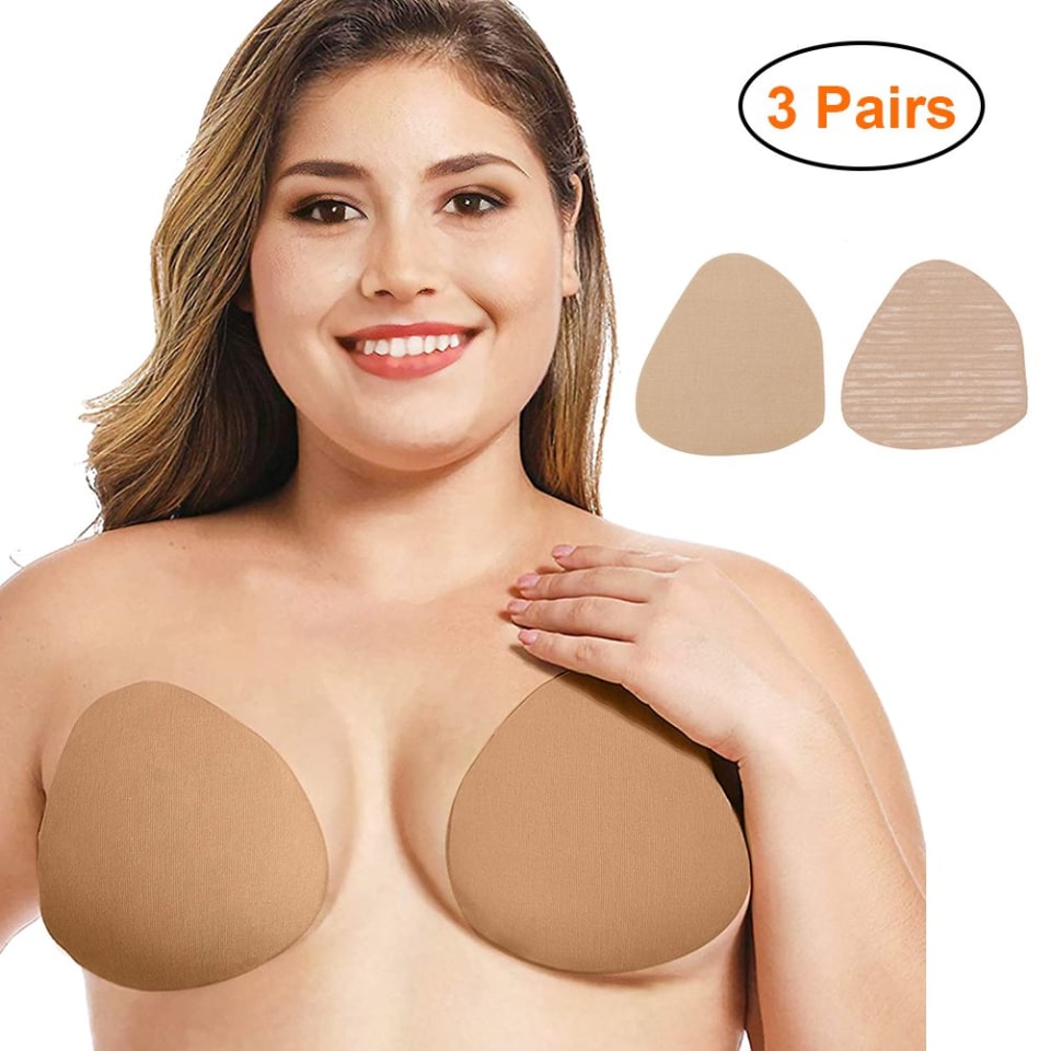 Cintas Desechables Para Levantamiento De Senos Push Up Pasties Sujetador Adhesivo Sin Tirantes