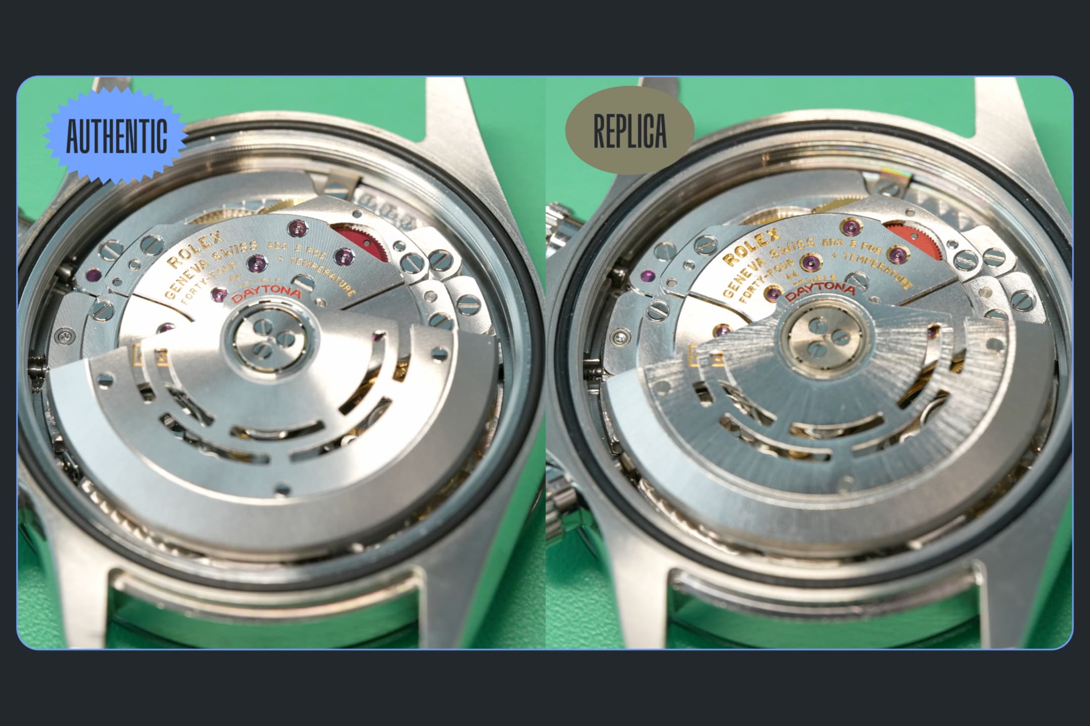 Side-by-Side: Rolex Daytona vs. $1K Fake | Wristcheck
