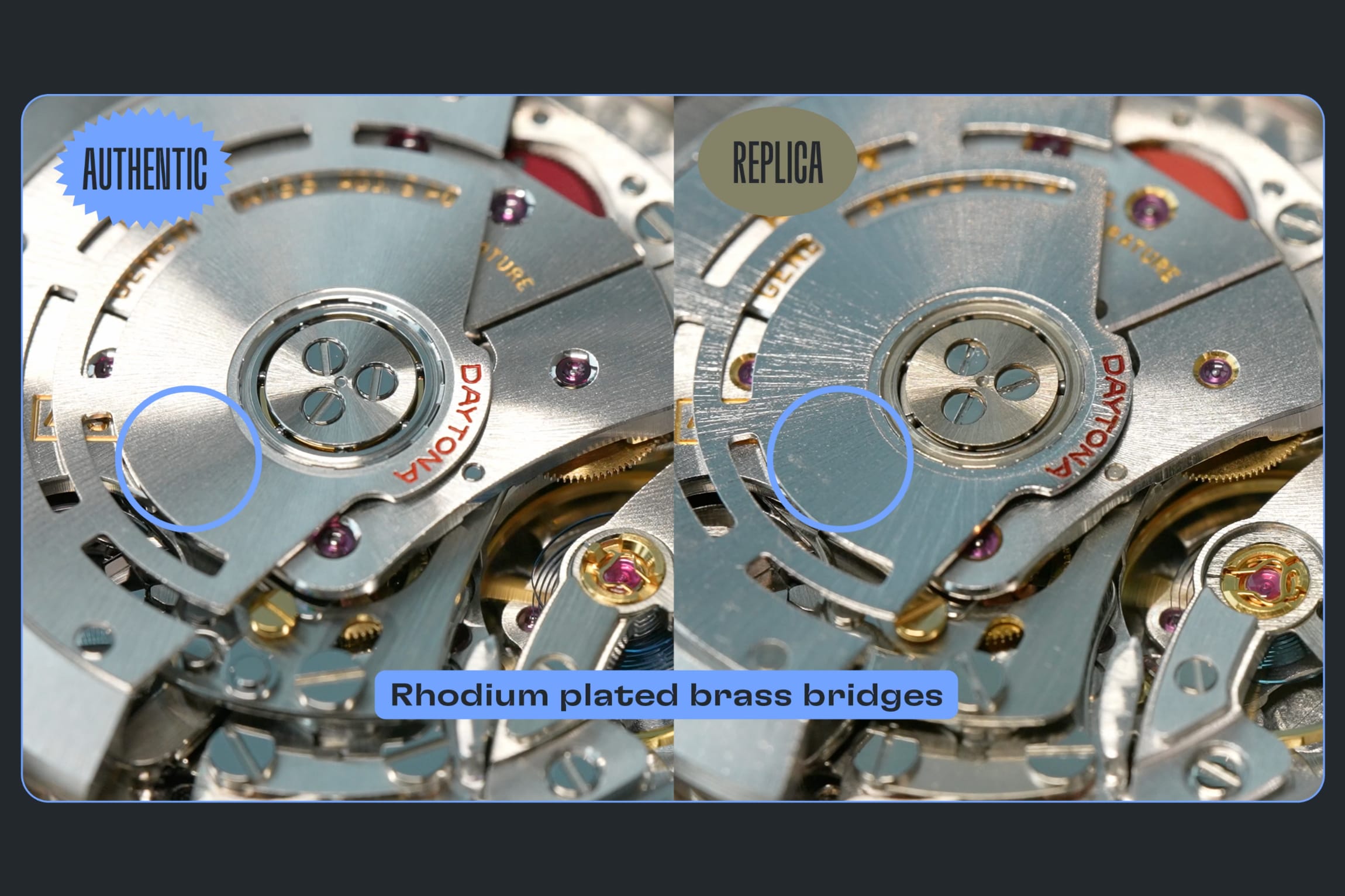 Side-by-Side: Rolex Daytona vs. $1K Fake | Wristcheck