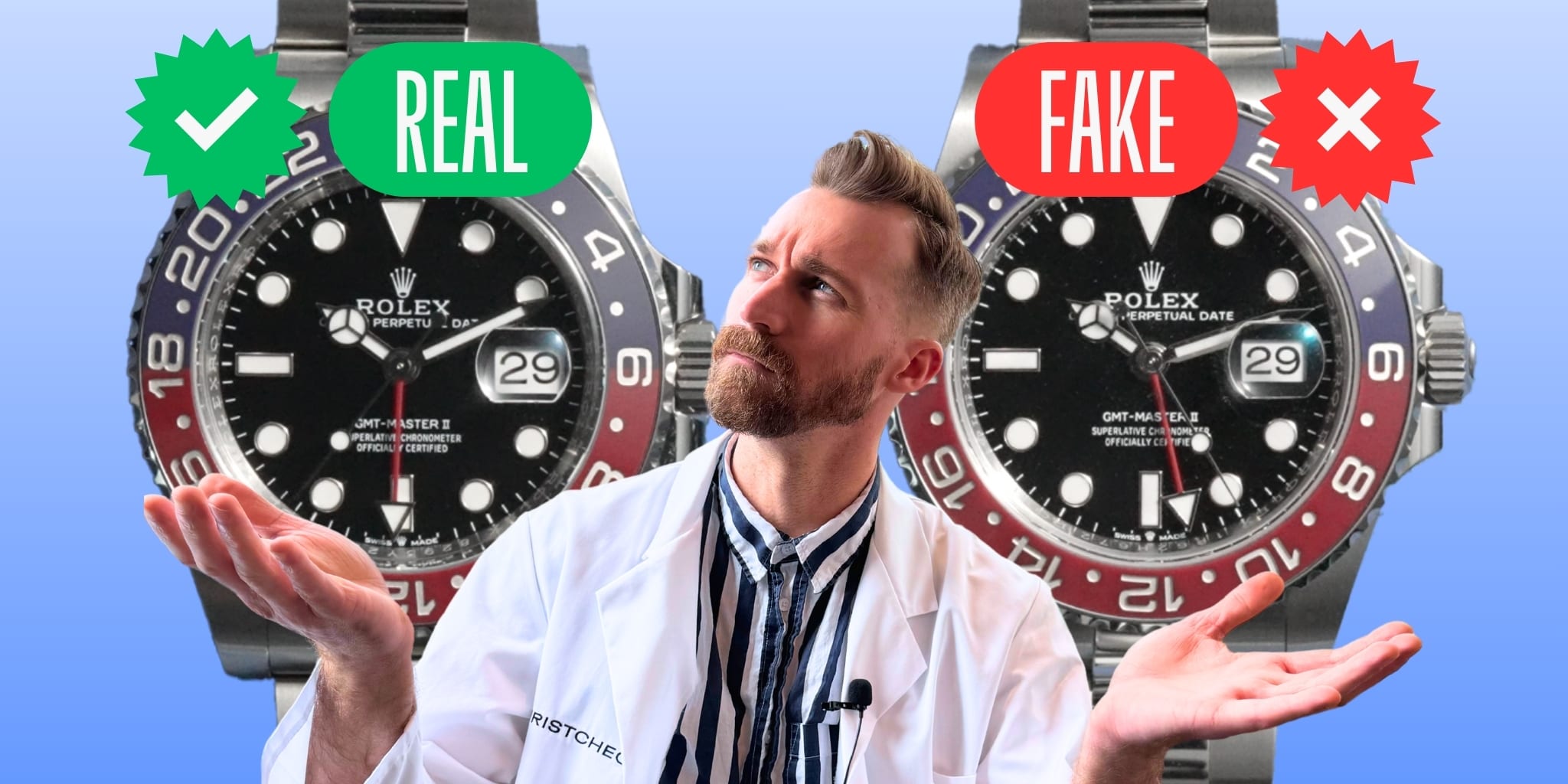 Real Vs Fake: Rolex GMT-Master II "Pepsi"