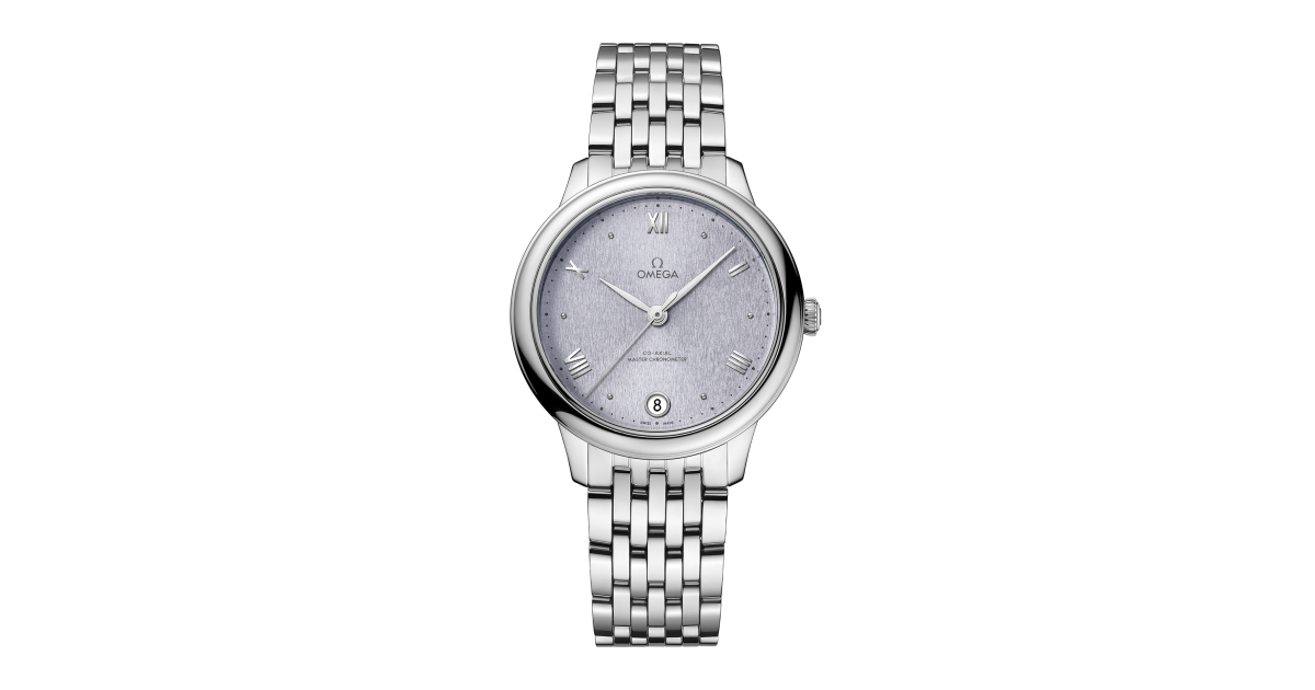 Omega De Ville Master Chronometer Steel Lavender Purple Dial 34mm 434 ...